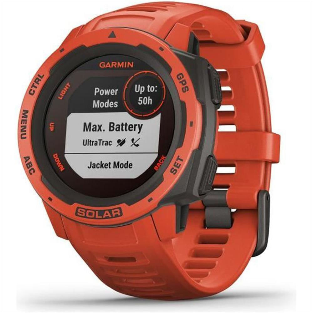 exito.com | Reloj Garmin Instinct Solar Connected, Rojo Fuego