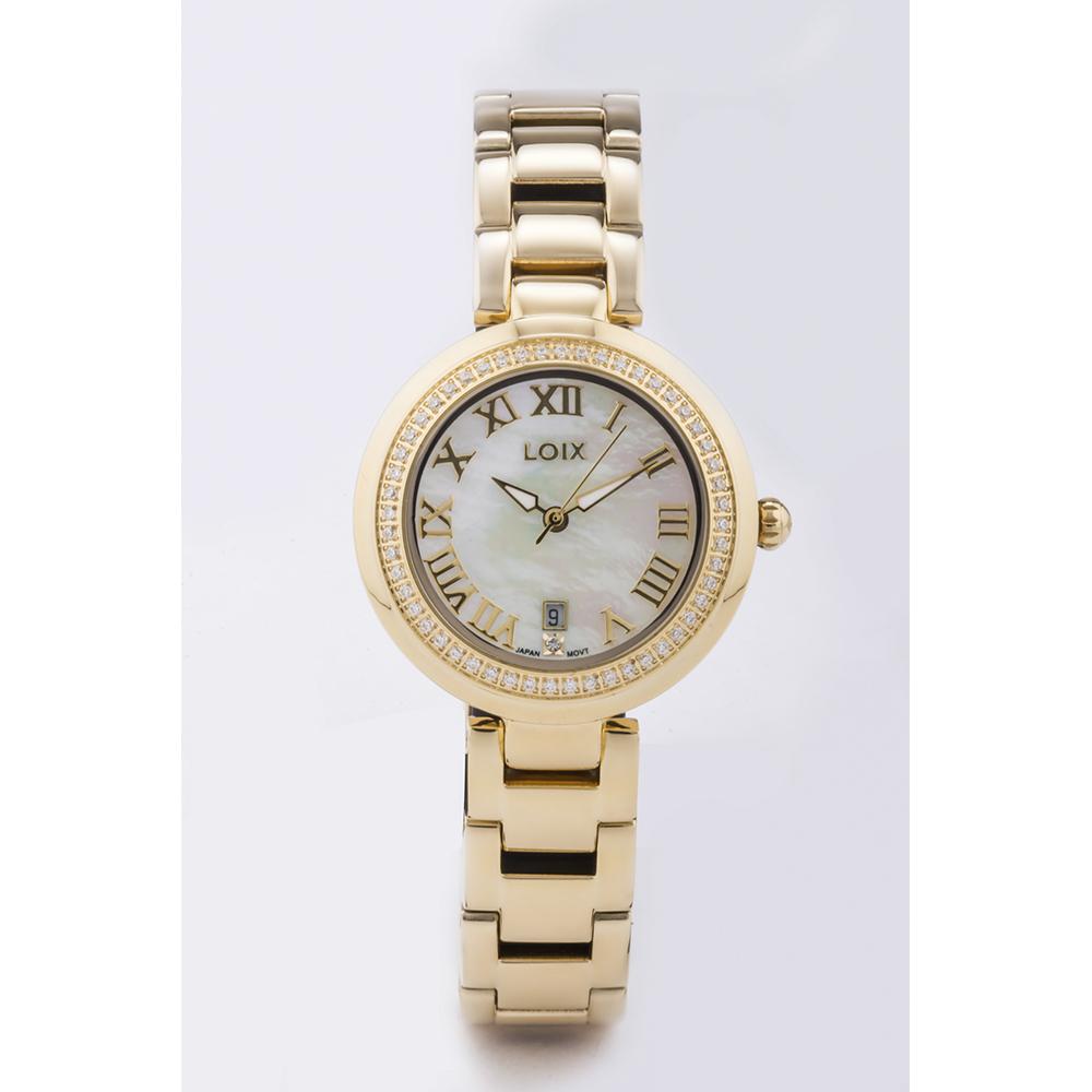 exito.com | Reloj Para Dama Marca Loix Ref L 1144 2 Dorado