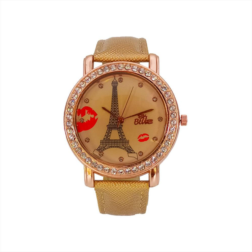 exito.com | Reloj Dama Elegante Torre Eiffel Dorado