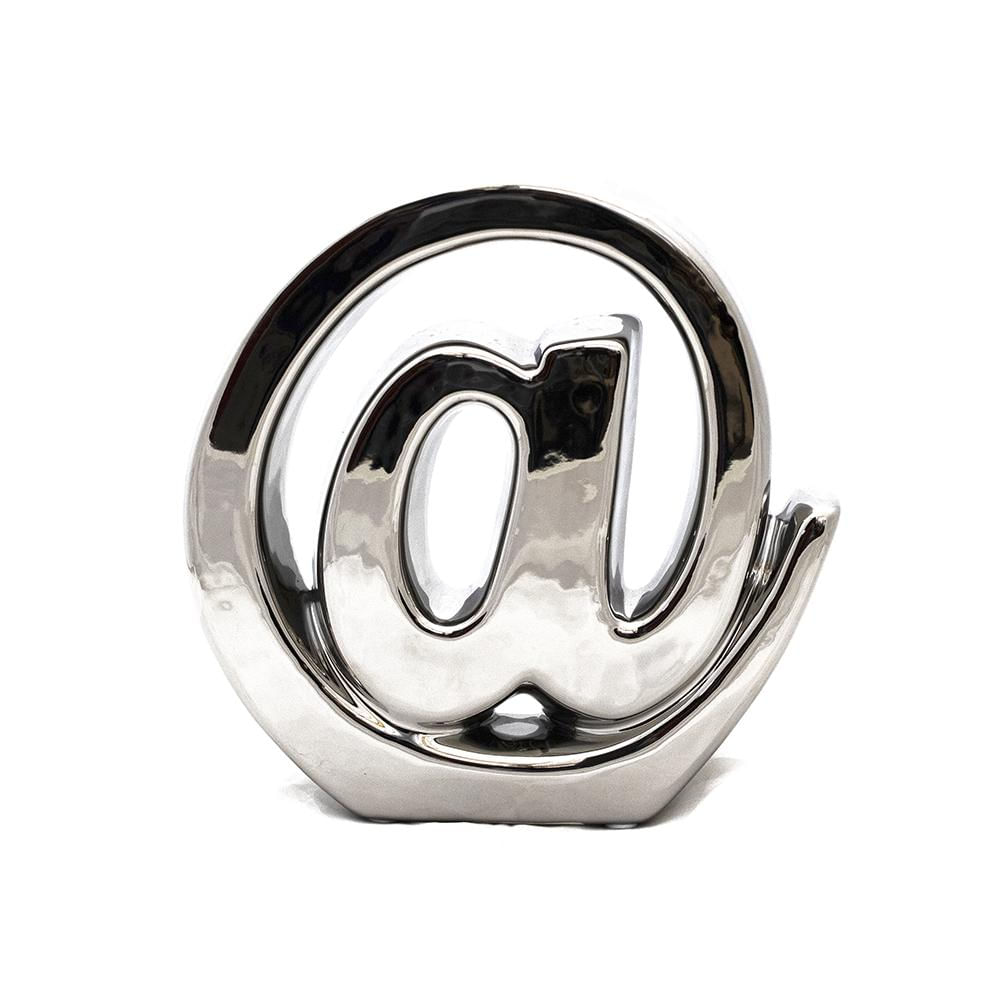 Escultura Arroba 20Cm De0181546 Plateado | Éxito - exito.com