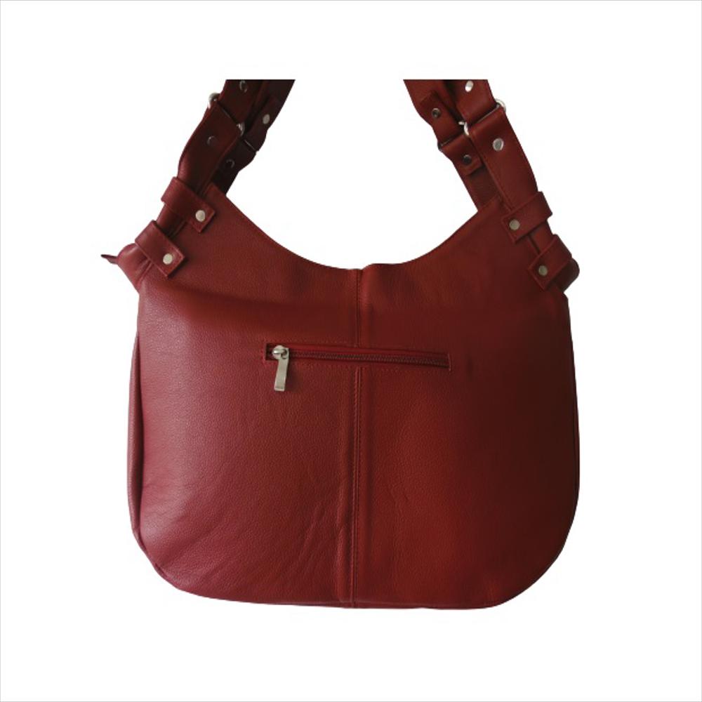 Bolso En Cuero Para Mujer Calzado Guerreros Cb 088 R Éxito