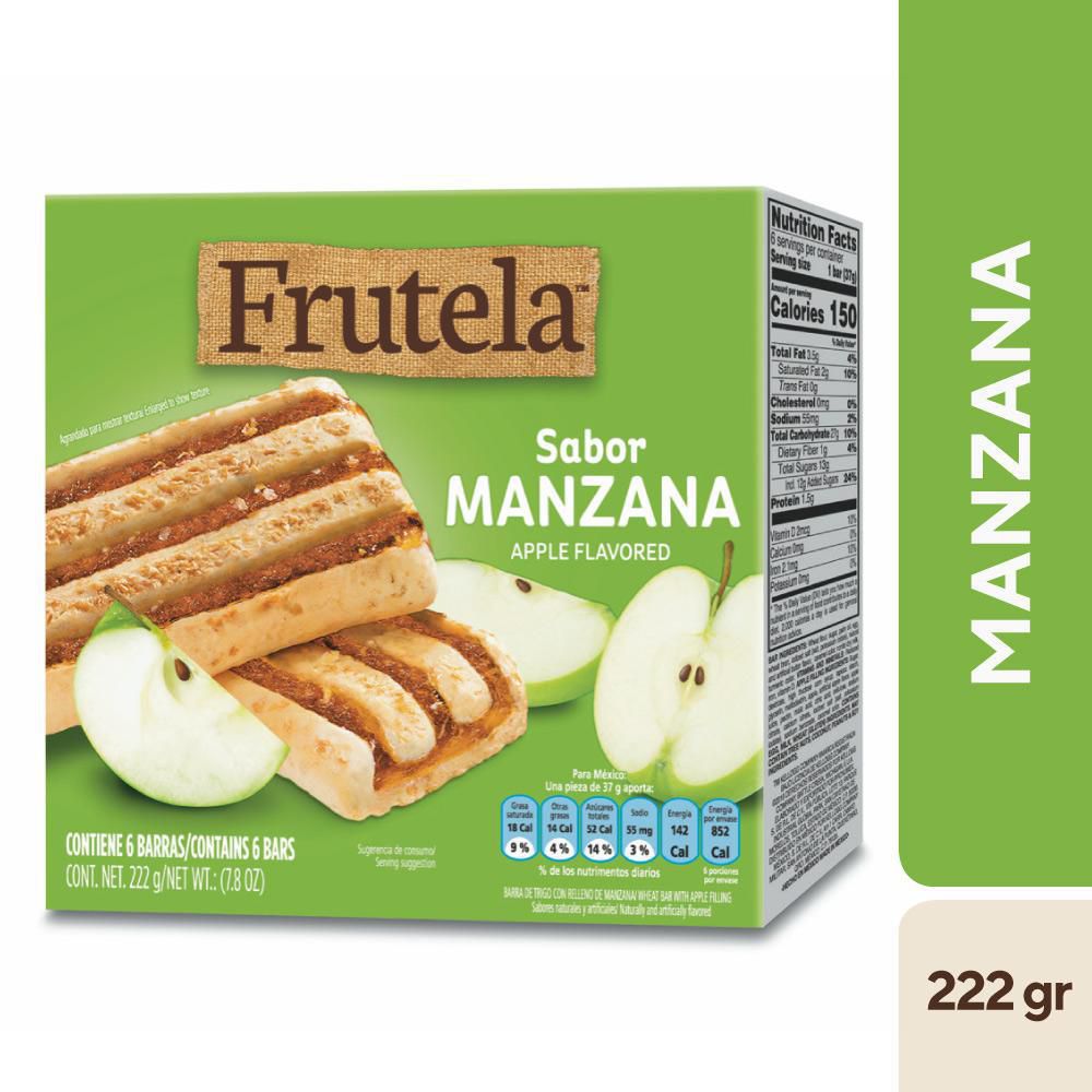 BARRA CEREAL FRUTELA MANZANA KELLOGGS 220 gr - exito.com
