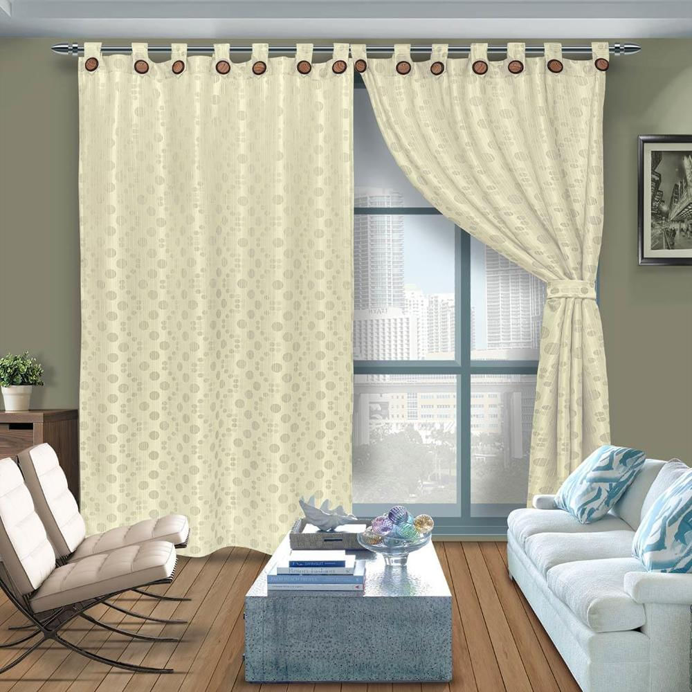 Cortina De Ojal Lona Cafe Claro 265 Cm | Éxito - exito.com