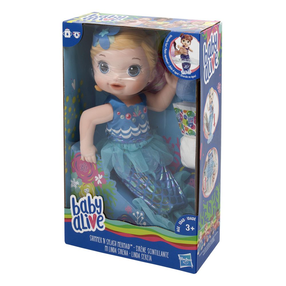 BA SIRENA SHIMMER N SPLASH BL Baby Alive E3693 - exito.com