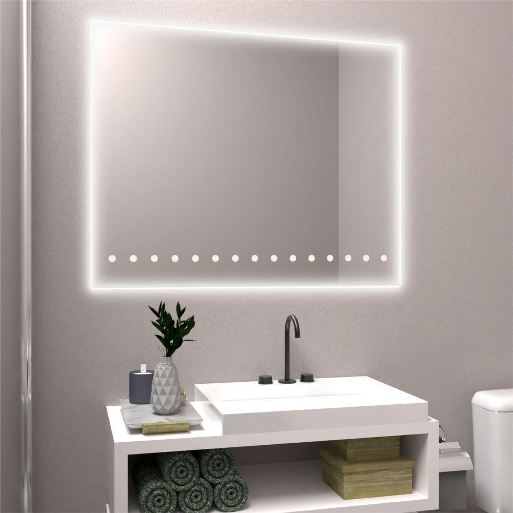 exito.com | Espejo Rectangular Osiris, Gris, Con Luz Led | Éxito