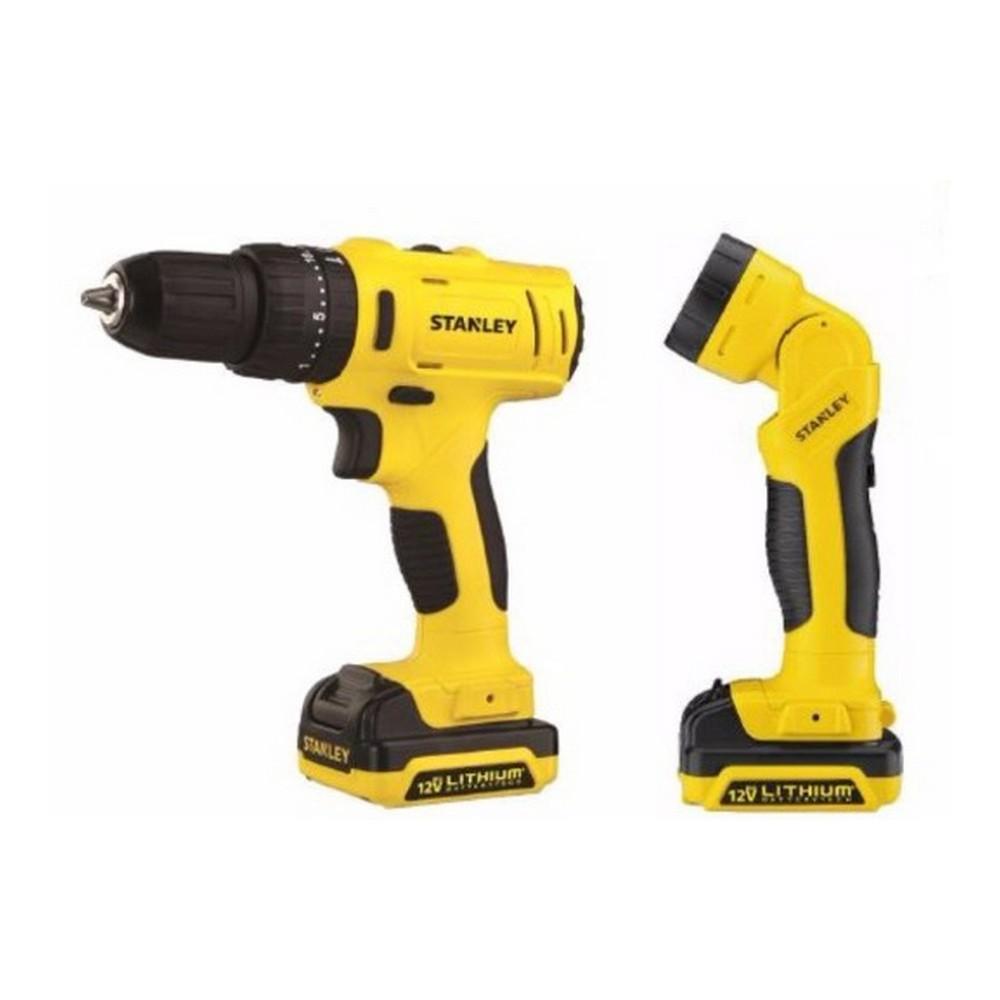 Kit Stanley Taladro Percutor 3 8 + Linterna 12V 2 Ba | Éxito - exito.com