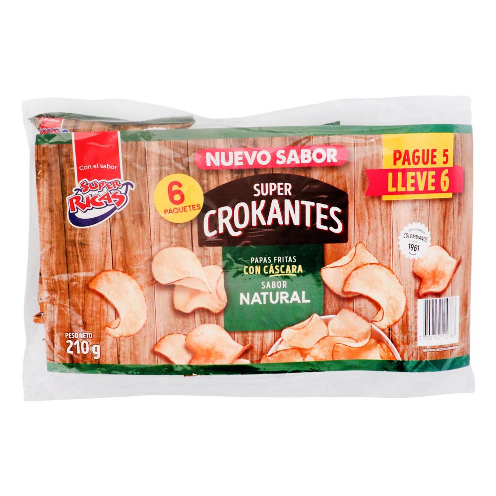 exito.com | Oferta Papas Natural SUPER RICAS 6 UNIDAD