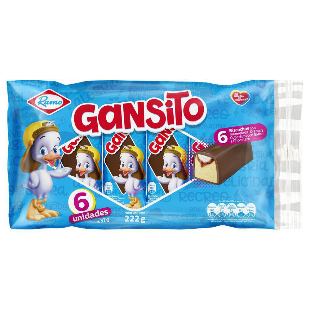 Gansito paq x 6 unds - exito.com