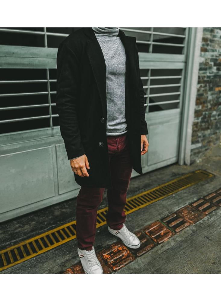 exito.com | Elegante Gabán De Hombre Jamcien M NEGRO