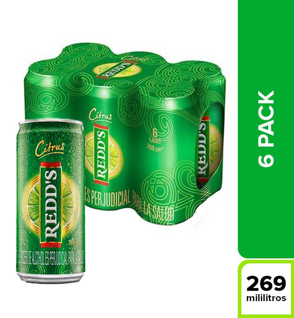 Cerveza Redds Sixpack x 6 unds (269 ml c.u.) - exito.com