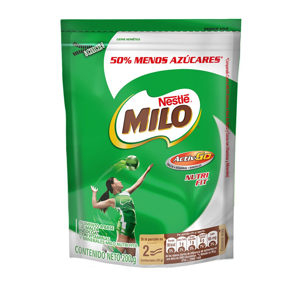 Milo nutrifit bolsa 200 gr - exito.com
