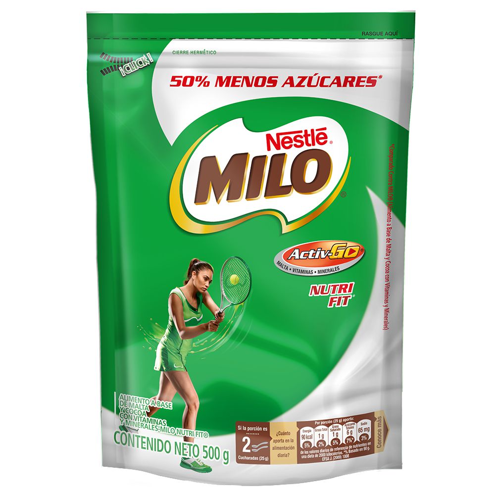 BEBIDA ACHOCOLATADA EN POLVO NUTRI FIT MILO 500 Gramo - exito.com
