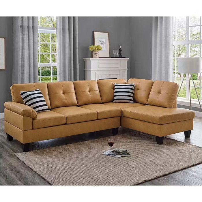 exito.com | Sofá en L Derecho Sharo DF Cuero Sintetico
