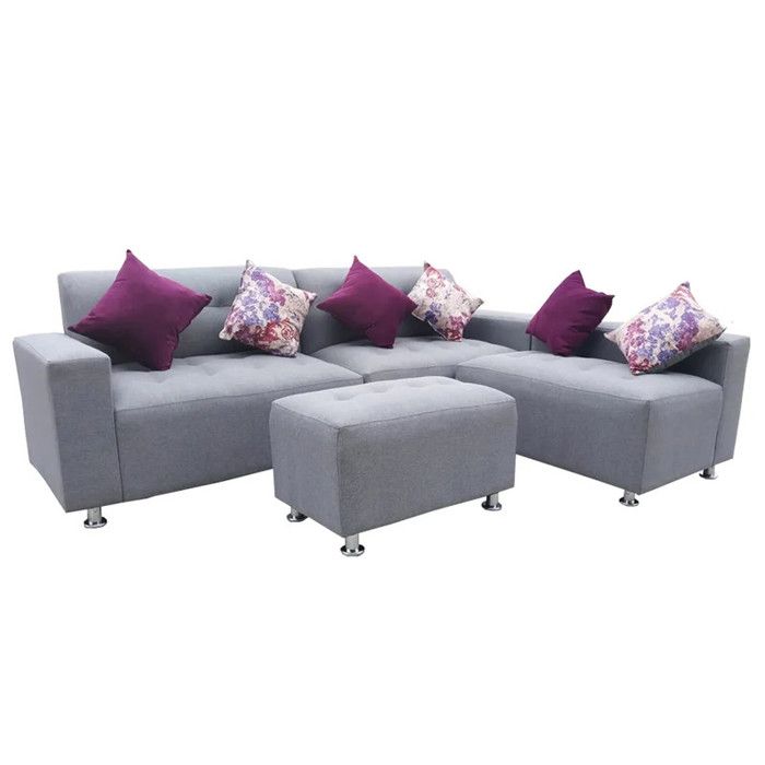 Sofá en L Modular Leo DF Lona Antifluido - exito.com