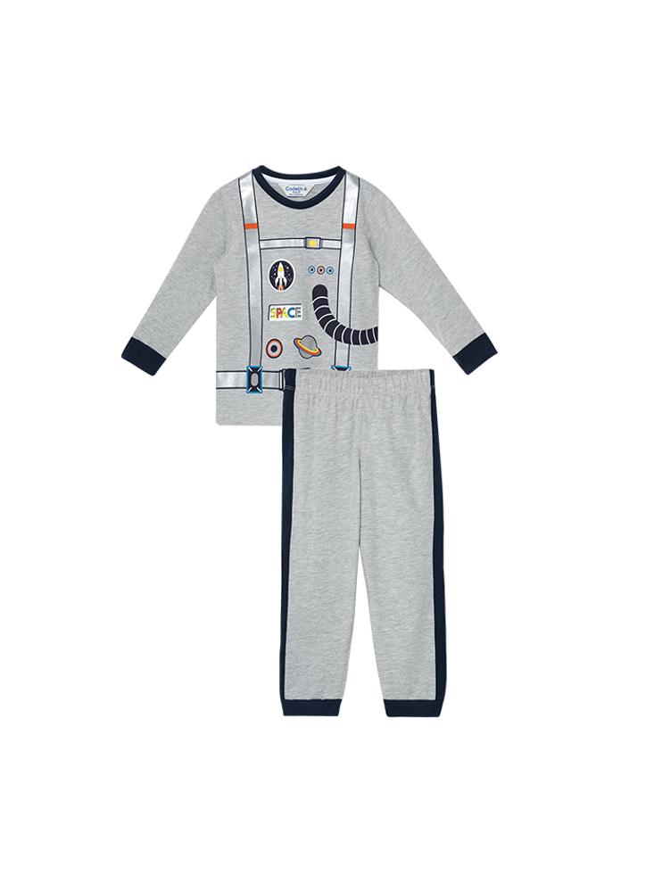 exito.com | Pijama Codelín Gris Jaspe Para Bebe Niño 4T Gris