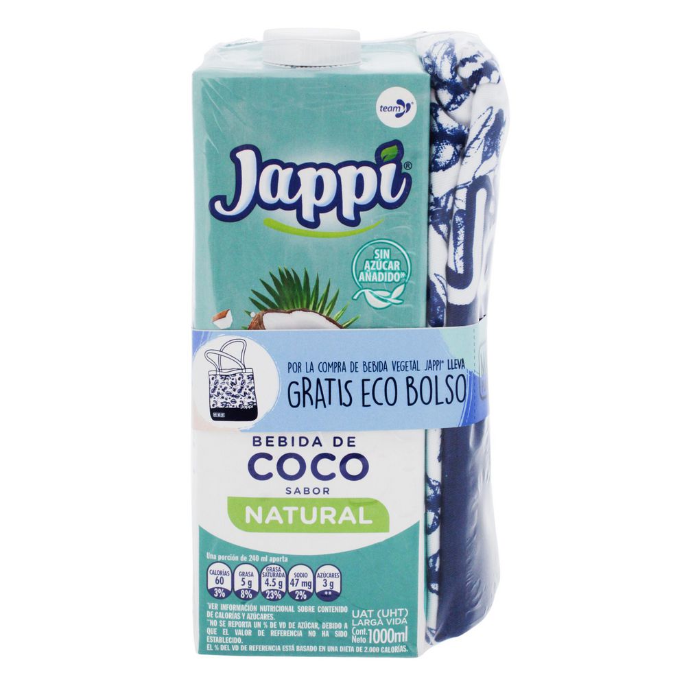 exito.com | Bebida Coco JAPPI Coco GTS Ecobag(1000 ml)