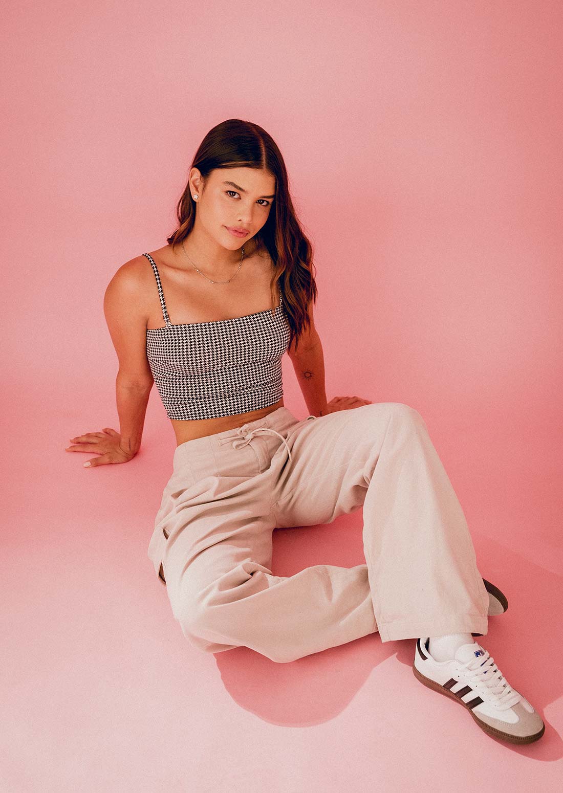 Jean baggy tiro alto para jóvenes