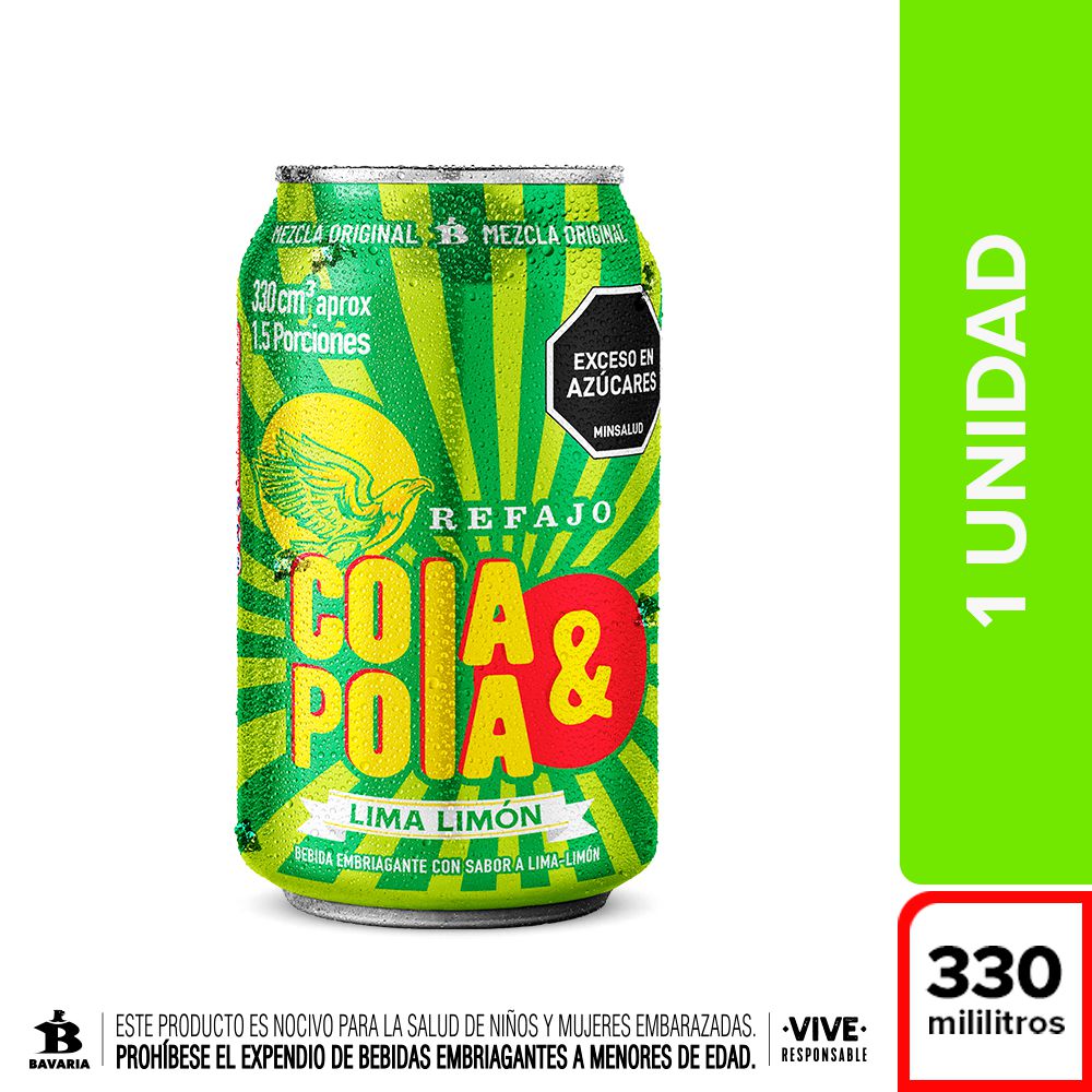 exito.com | Refajo COLA Y POLA Lima Limón (330 ml)