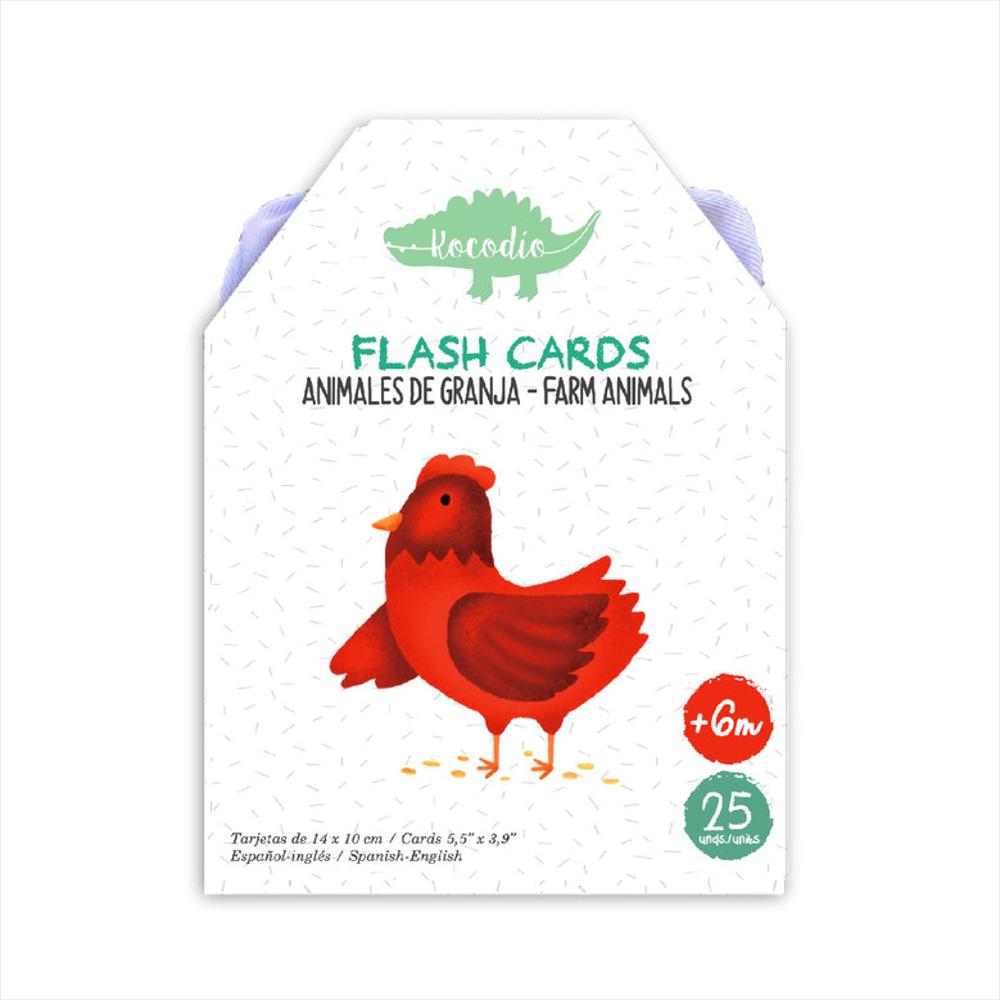 Tarjetas Didácticas Flash Cards Animales De La Granja