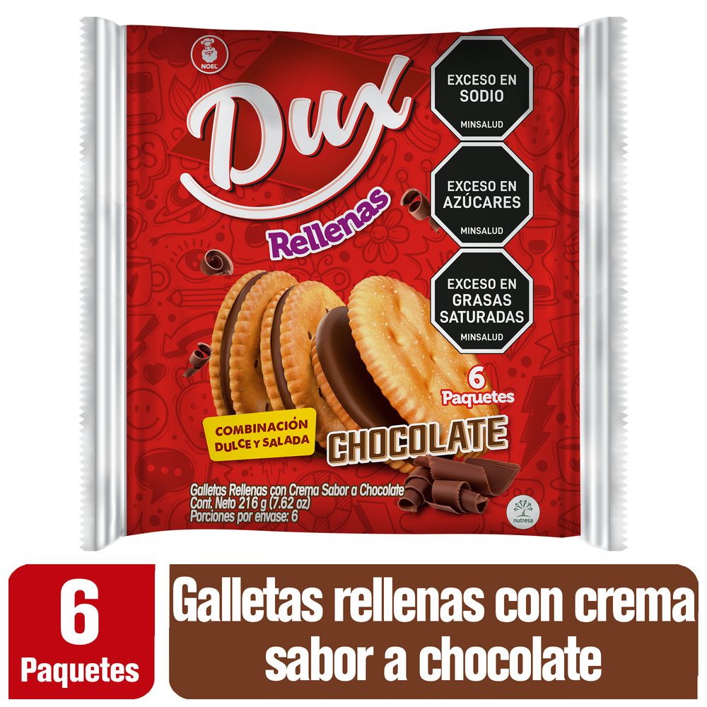 exito.com | Galletas DUX rellenas con crema sabor chocolate (216