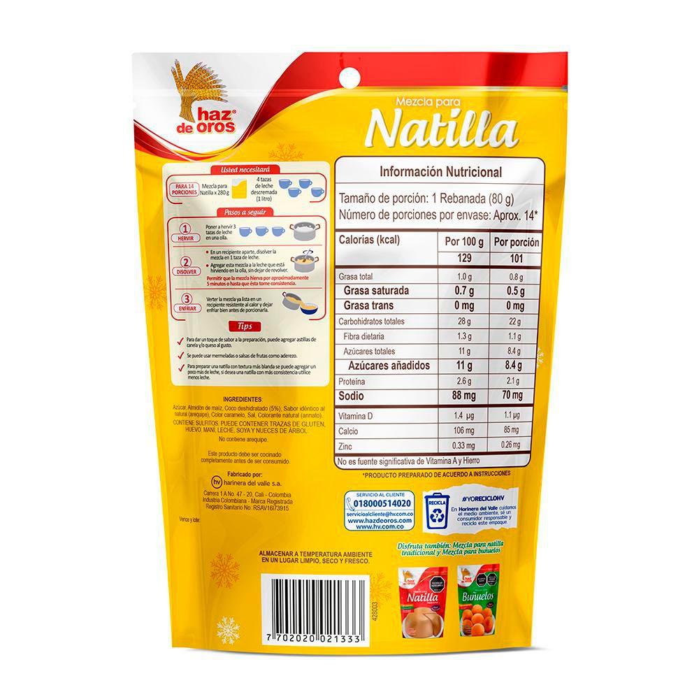 exito.com | Natilla HAZ DE OROS arequipe con coco (280 gr)