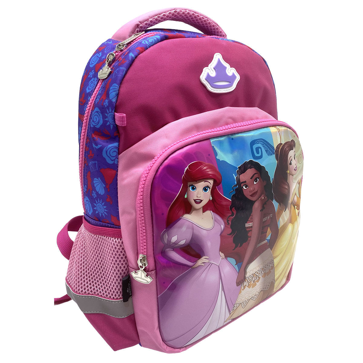 Morral Premium Mediano Princesas Ariel,Moana y Bella
