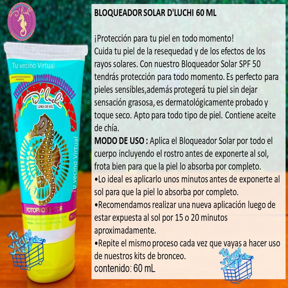 Bloqueador Solar D'luchi 60 Ml img #2