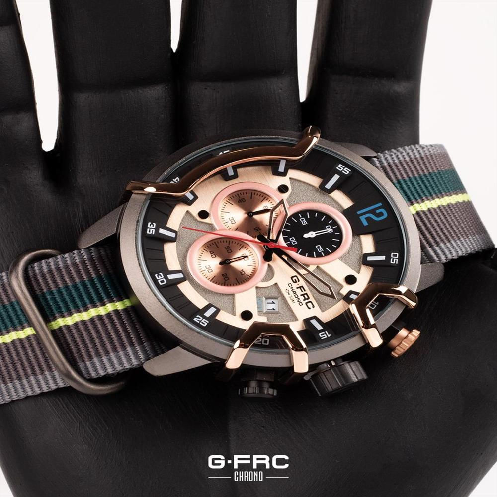 Reloj G Force H4051g Cronografo Funcional Cuero + Estuche