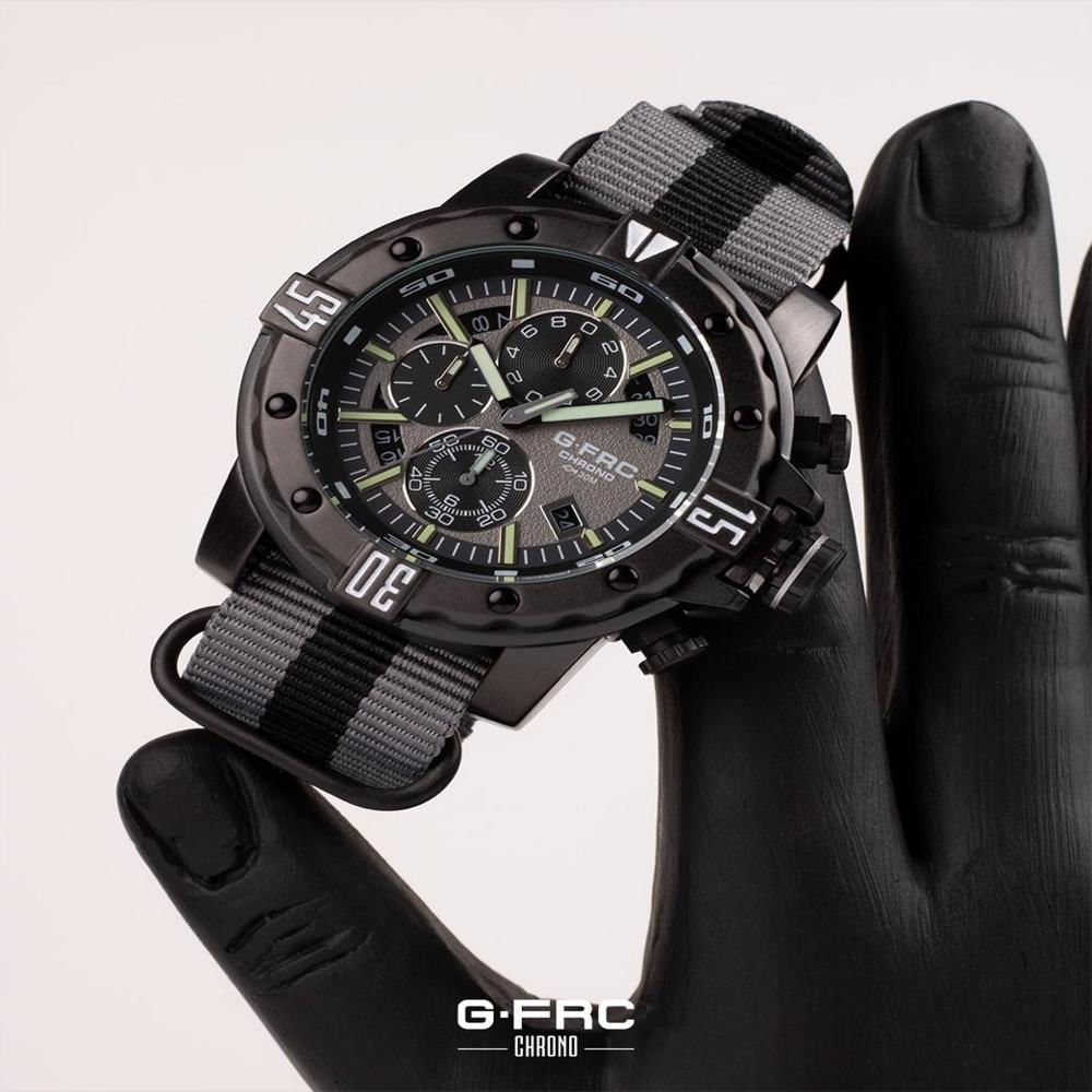 Reloj G Force H4054g Cronografo Funcional Nylon + Estuche