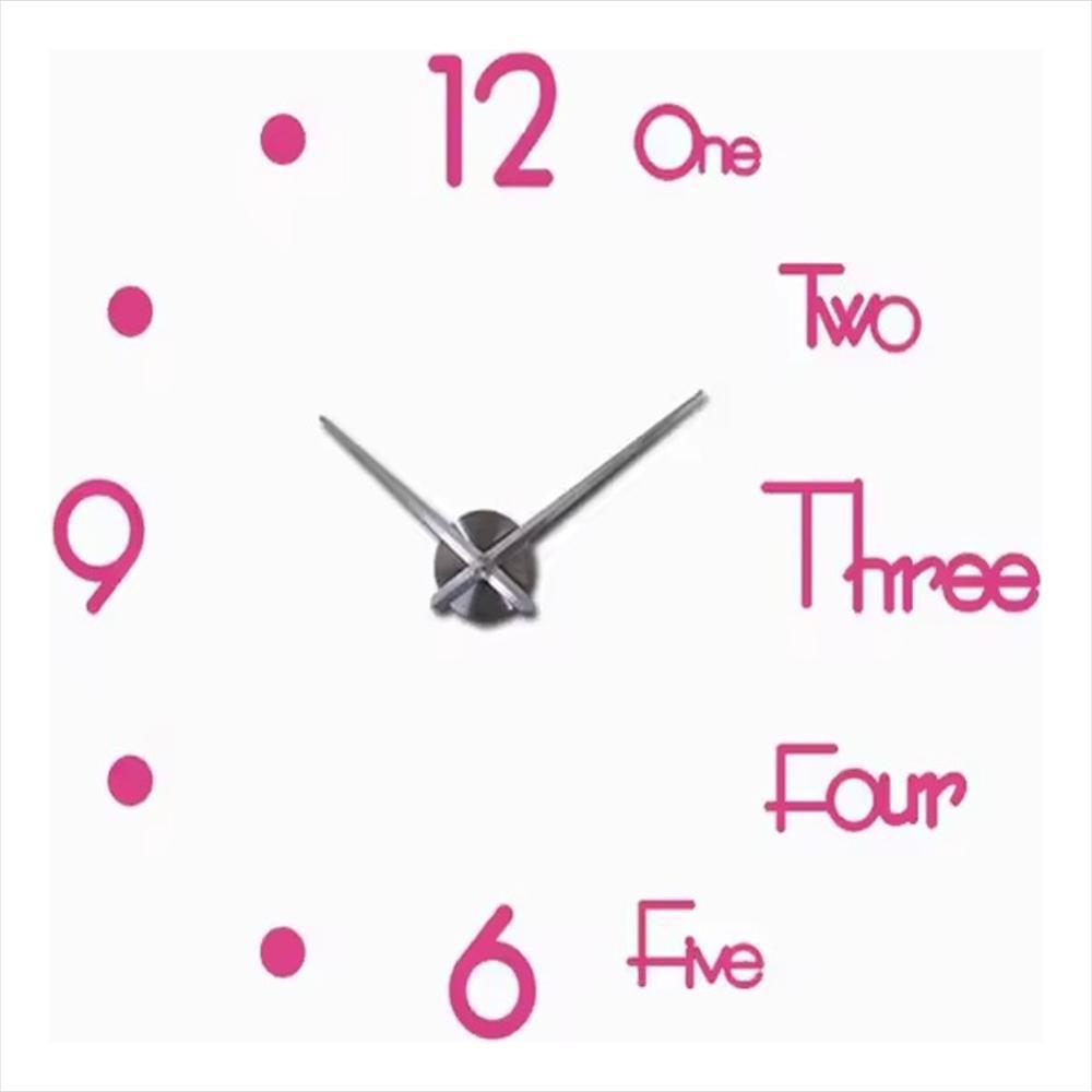 Reloj De Pared 3D Grande Puntos Números Inglés.