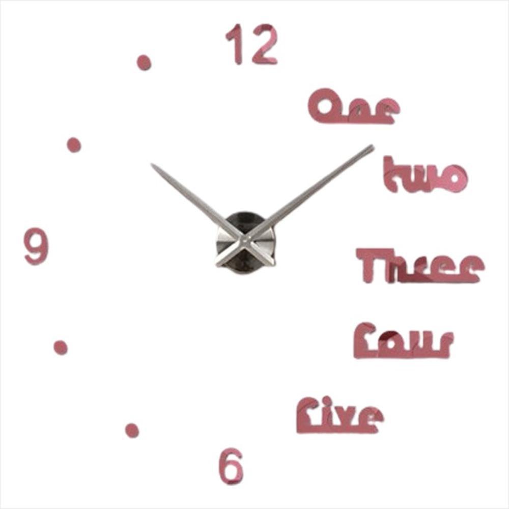 Reloj De Pared 3D Grande Puntos Números Letras.