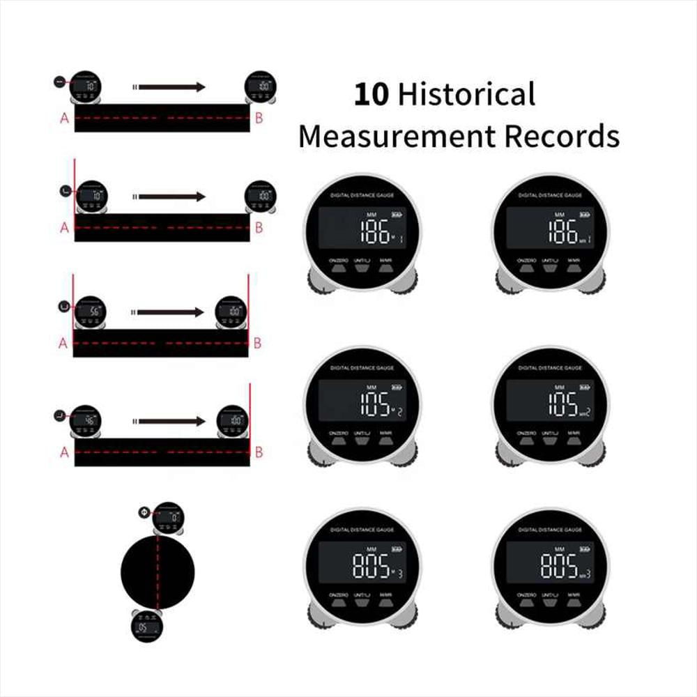 Metro Digital Lcd Recargable Con Rodillos De Precisión img #5