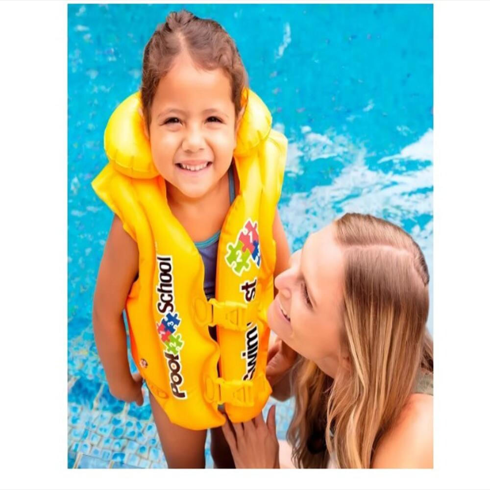 Intex Chaleco Salvavidas Pileta Rio Mar Color Amarillo