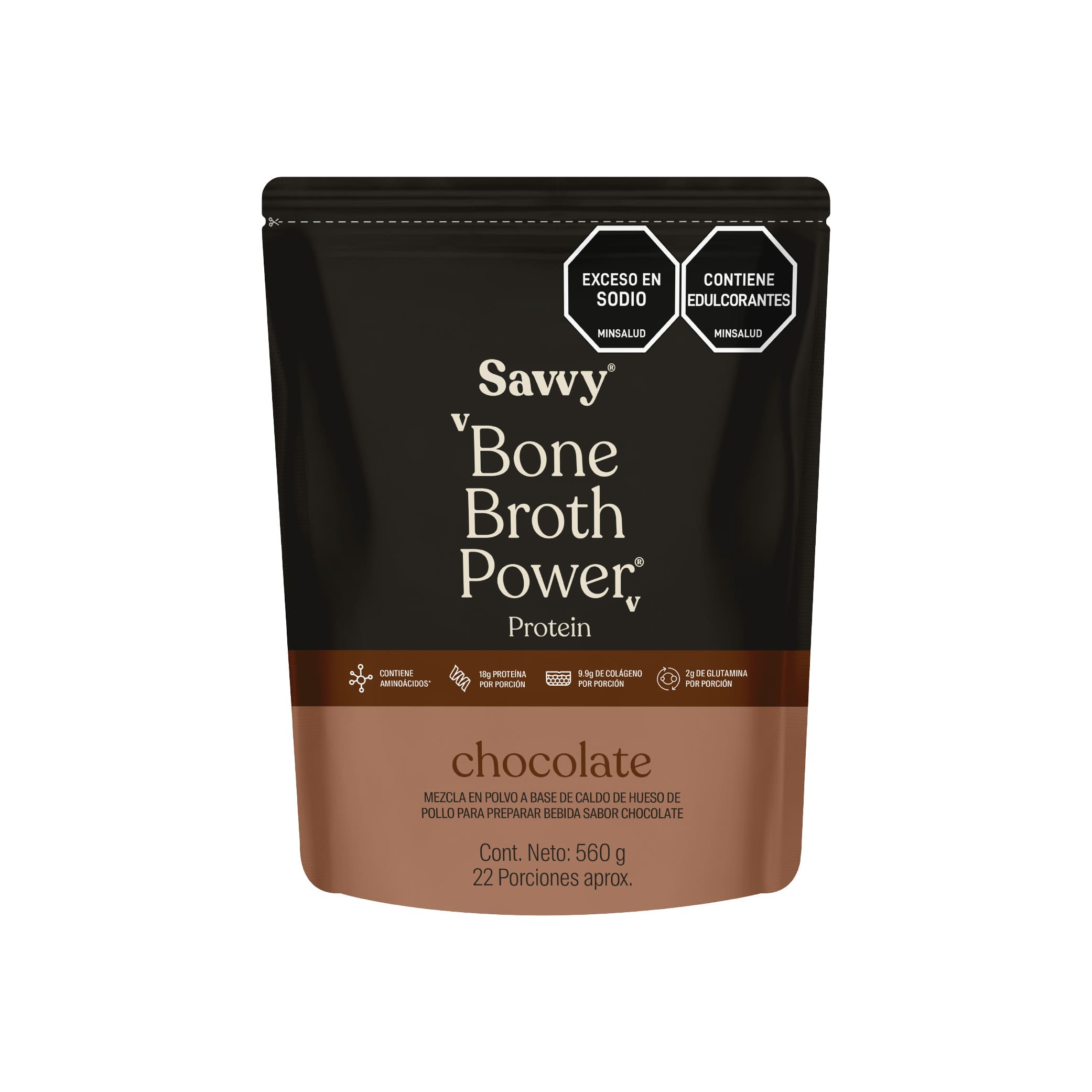 Bone Broth Doypack x 560 gr -Savvy img #1