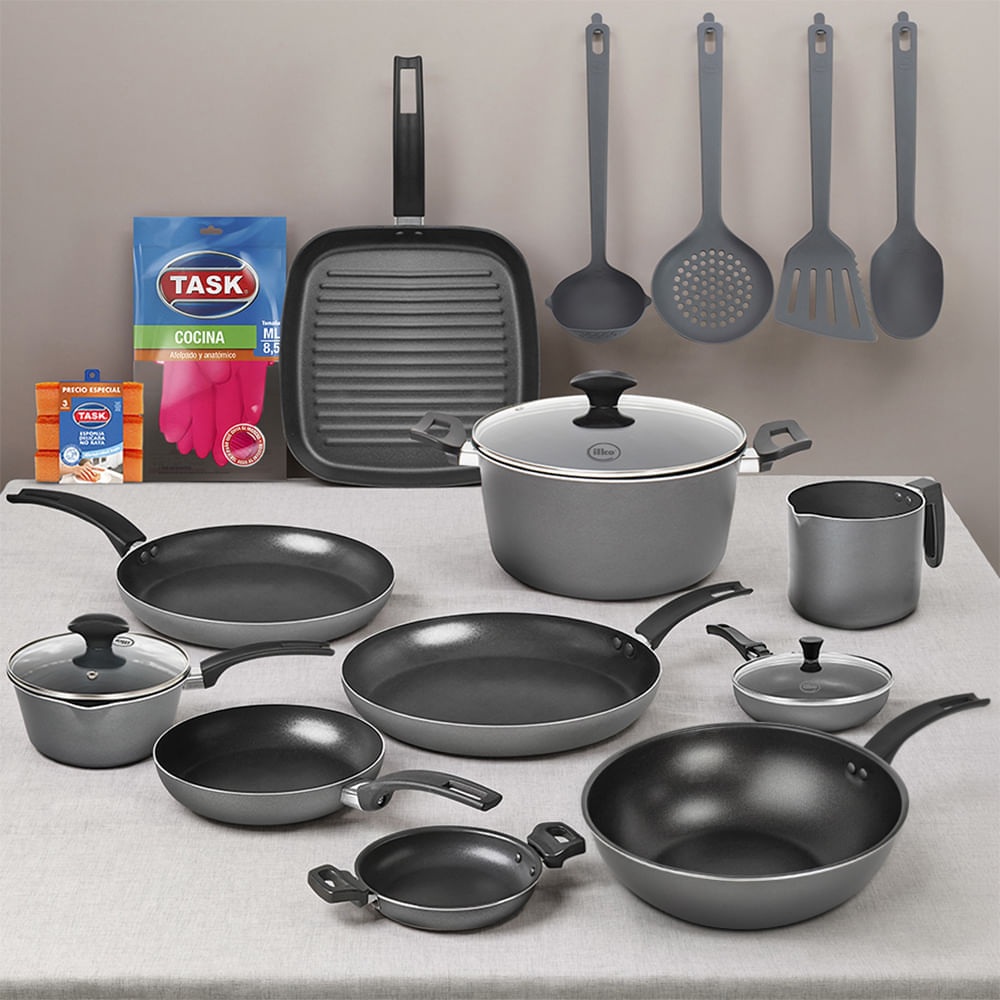 Batería de Cocina Ilko EveryDay 17pz Antiadherente img #3