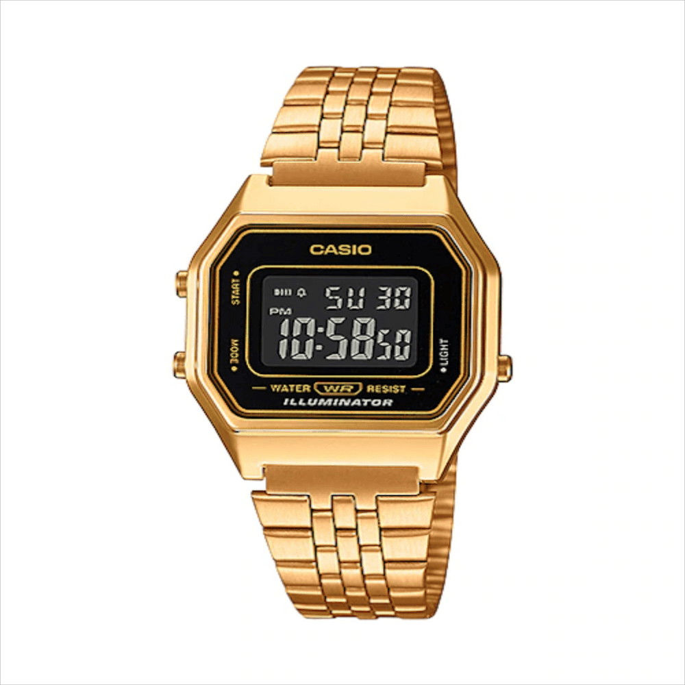 exito.com | Reloj Casio Digital Dorado LA-680WGA-1B Dorado