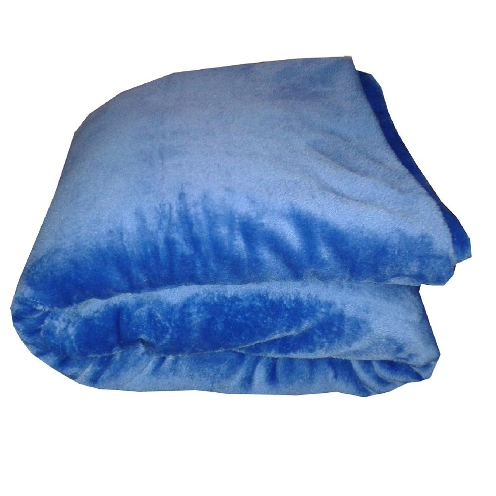 Cobija Manta Frazada Piel Ángel Térmica Unicolor Azul Rey | Éxito ...