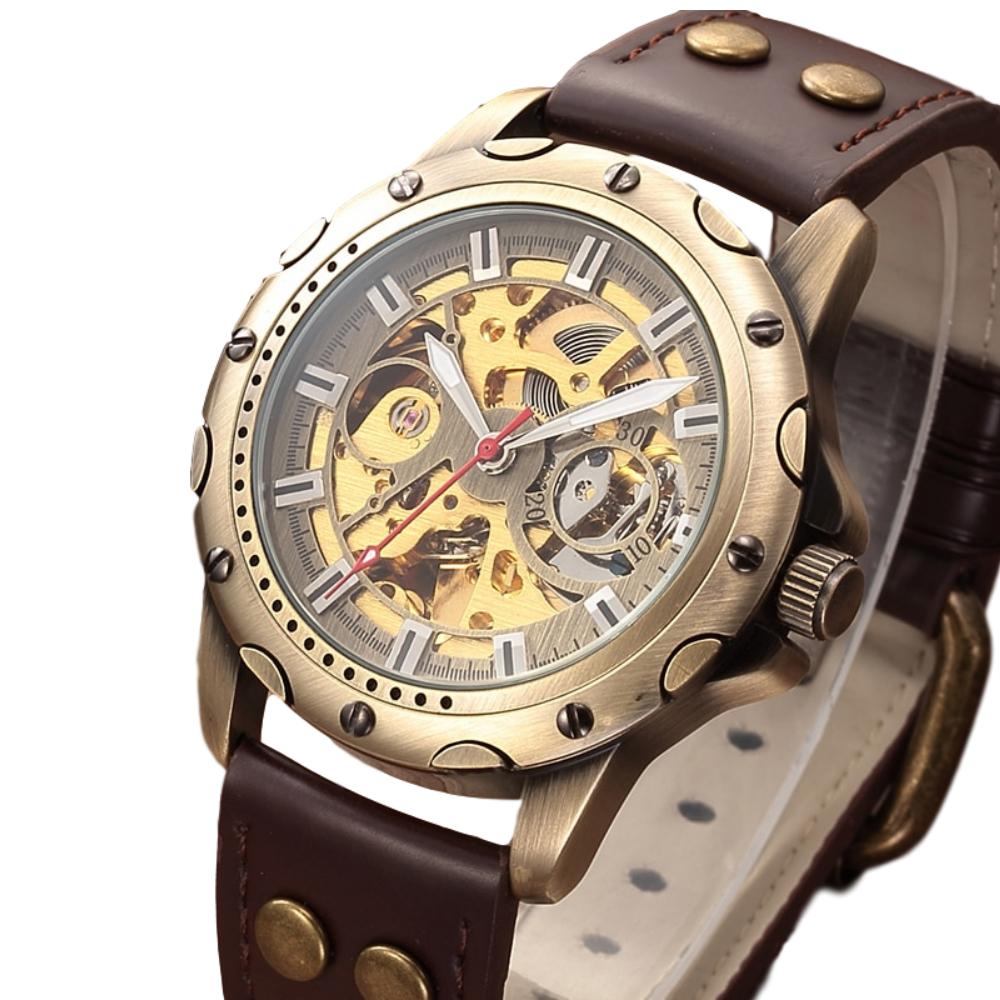 exito.com | Reloj Automatico Winner 012 Skeleton - Café