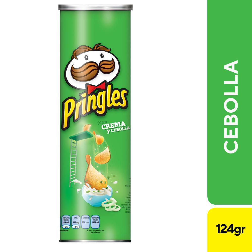 Papas sabor crema y cebolla PRINGLES 124 Gramo - exito.com