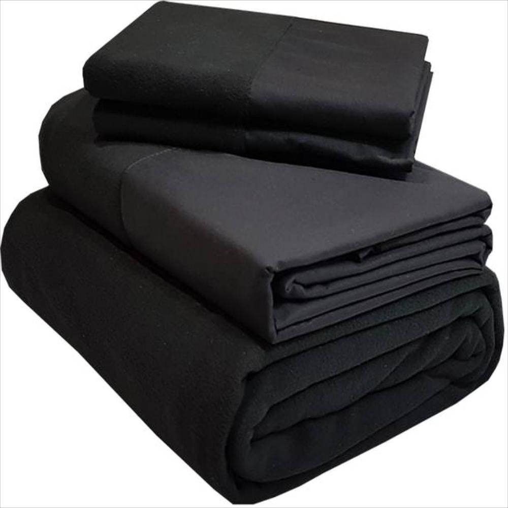 exito.com | Juego De Sábanas Doble - Negro Liso exito.com | Juego De Sábanas Doble - Negro Liso