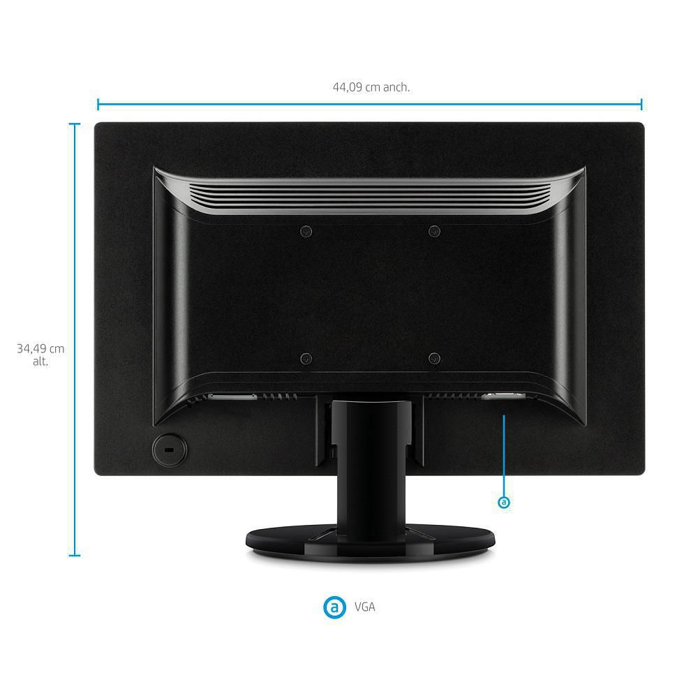 Monitor HP Led 18.5 Pulgadas VGA 19ka - exito.com