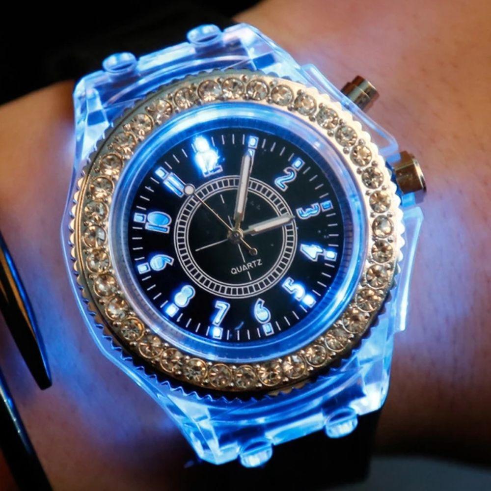 Venta > reloj luces led > en stock
