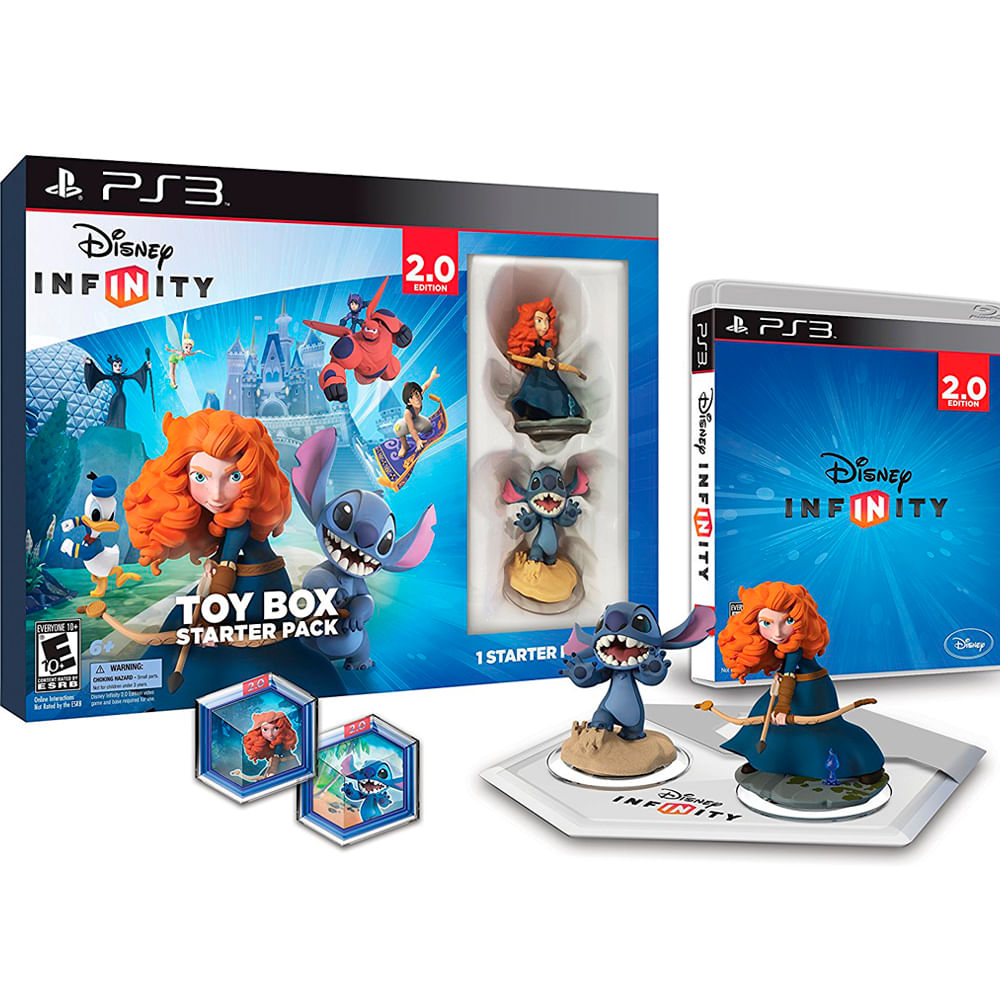 exito.com | Disney Infinity 2.0 Toy Box Starter Pack Stitch, Merida PS3
