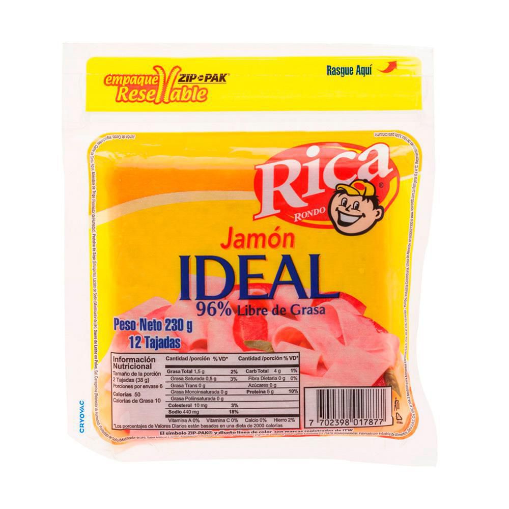 Jamon Ideal X 230g - exito.com