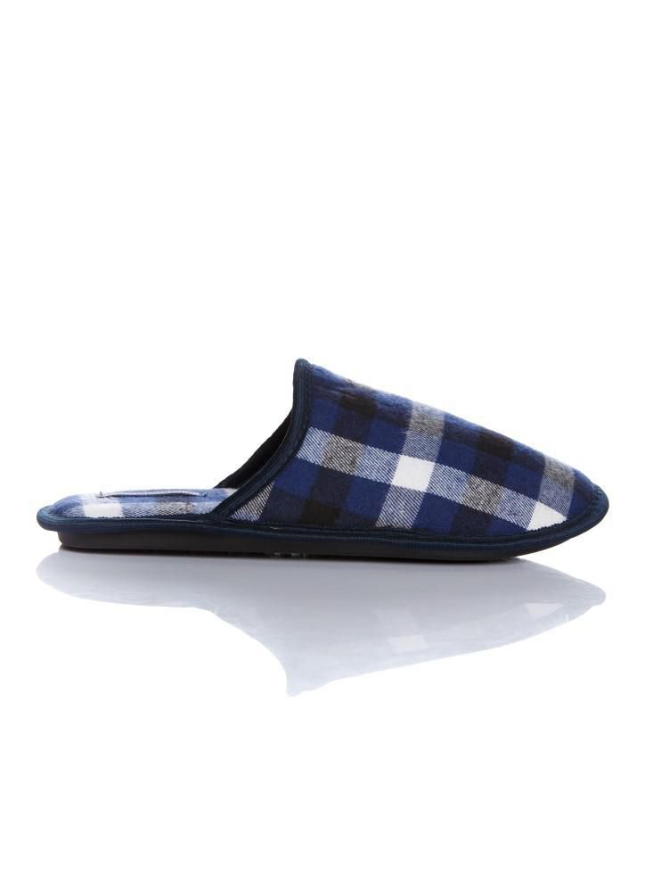 exito.com | Pantufla Hombre Cuadros 38 AZUL OSCU