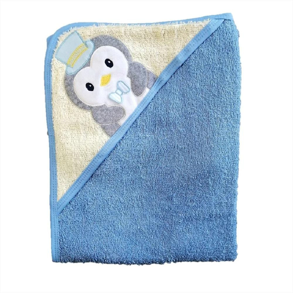 exito.com | Toalla Bebé Niño Azul Capota Estampada Animal | Éxito
